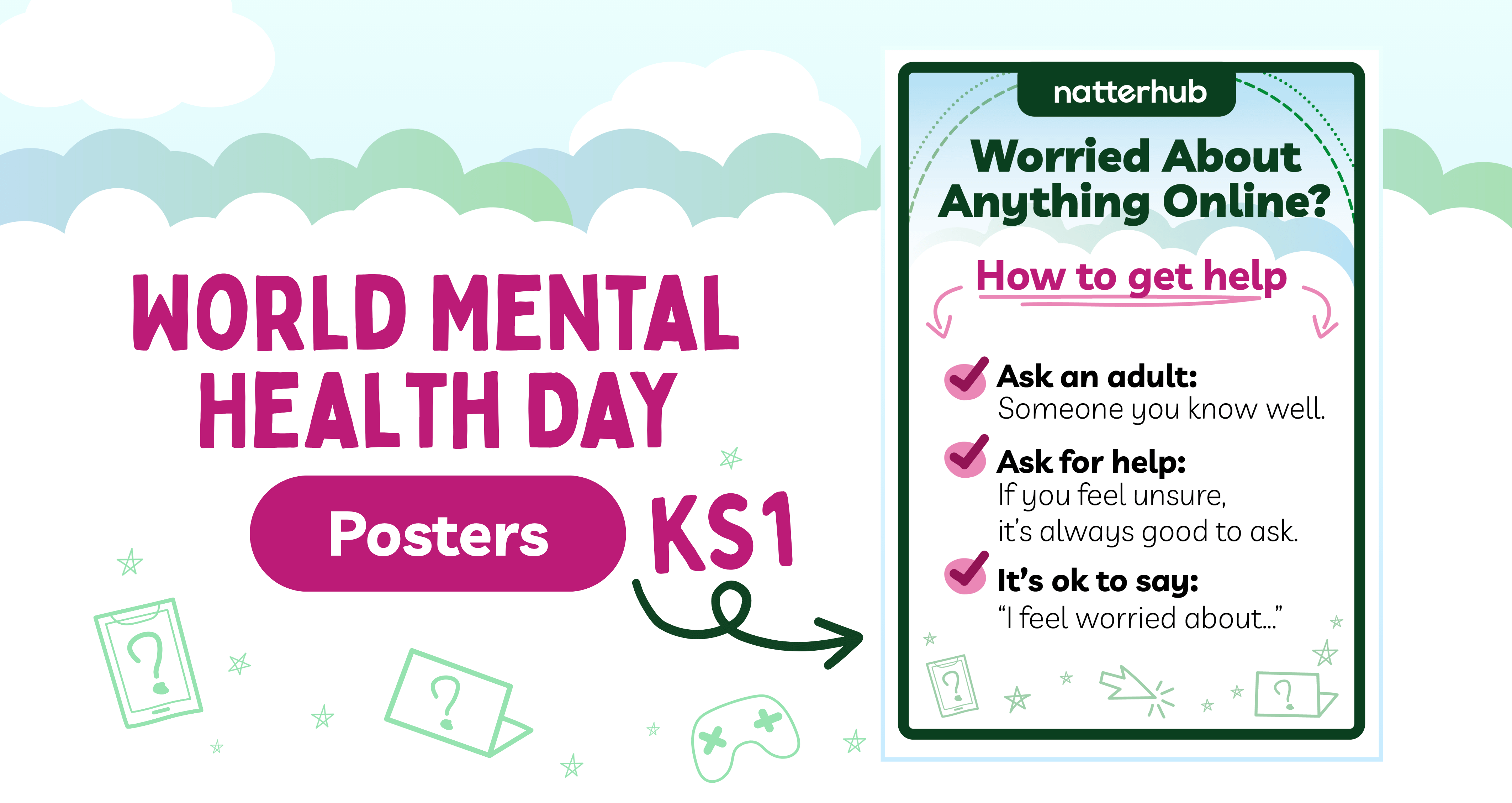 Mental Health Day Posters - KS1